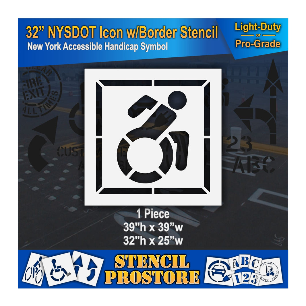 ADA-Compliant Handicap Stencils for Pavement Marking Page 2 - RAE ProStores